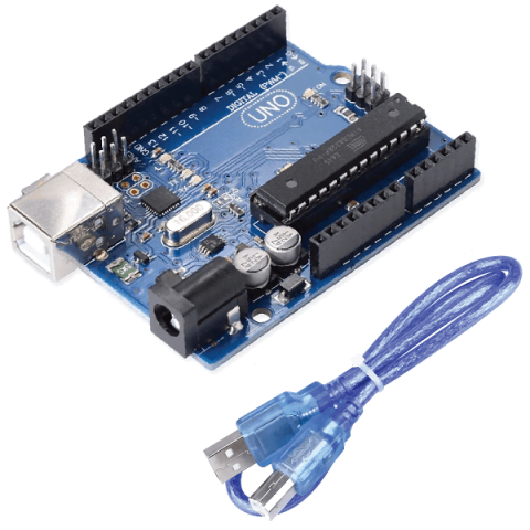 UNO R3 + CABLE USB PARA ARDUINO UNO R3 - Robotics